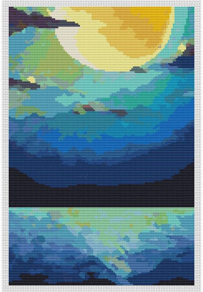 Moonlight - Art of Stitch, The – Half Moon Stitchery