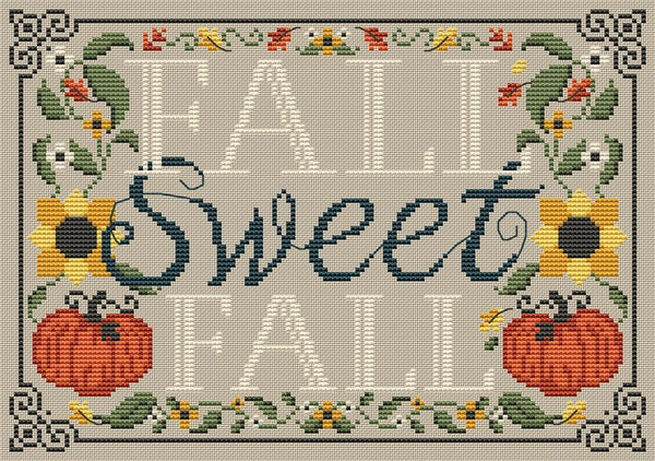 Fall Sweet Fall - Erin Elizabeth Designs – Half Moon Stitchery