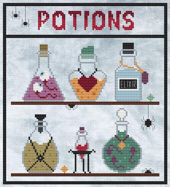 Potions - Cute Embroidery by Kate – Half Moon Stitchery