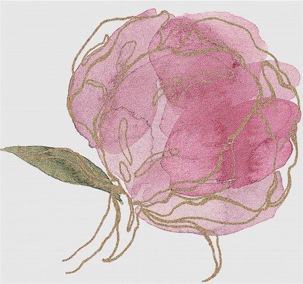 Blush Flower - X Squared Cross Stitch – Half Moon Stitchery