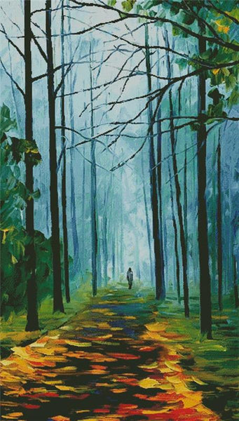 Summer Foggy Forest (Large) - Artecy Cross Stitch – Half Moon Stitchery