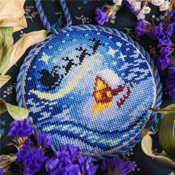 Polar Night Sighting - StitchSprout Cross Stitch – Half Moon Stitchery