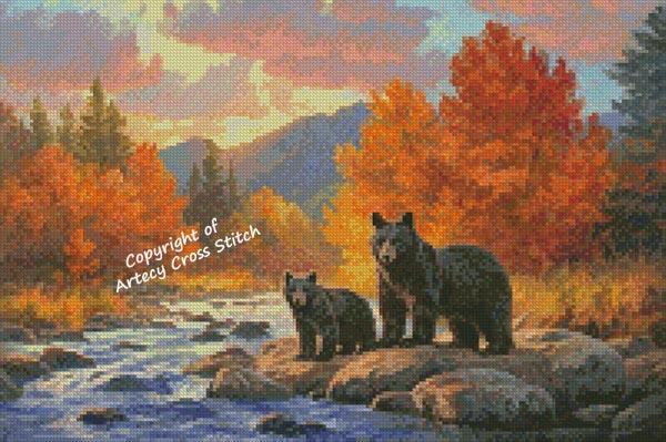 Mini Golden Crossing - Artecy Cross Stitch – Half Moon Stitchery