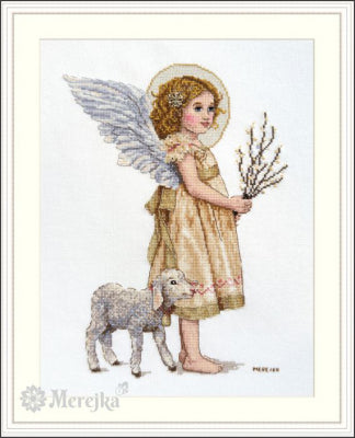 Welcoming Spring (Aida) - Merejka – Half Moon Stitchery