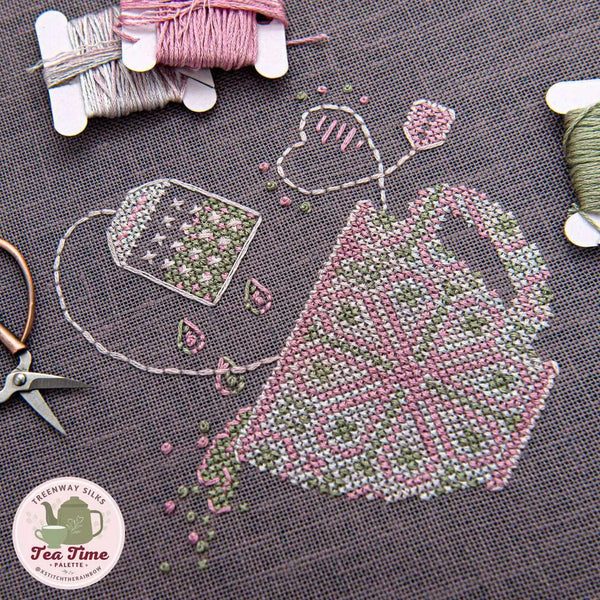 Topsy-Turvy Tea - Counting Puddles – Half Moon Stitchery