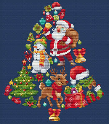 Christmas Bell - Les Petites Croix De Lucie – Half Moon Stitchery