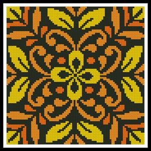 Ornamental Square 1 - Artecy Cross Stitch – Half Moon Stitchery