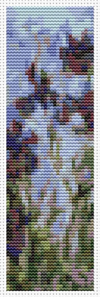 Irises (Bookmark Chart) - Art of Stitch, The – Half Moon Stitchery