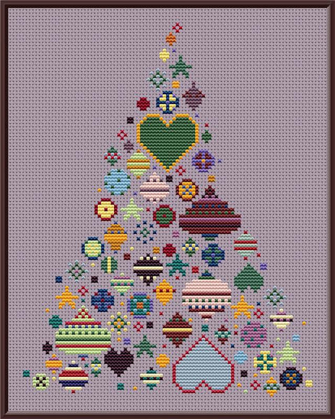 Grandma's Christmas Tree - CM Designs – Half Moon Stitchery