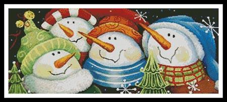 Merry Folks Greeting You - Artecy Cross Stitch – Half Moon Stitchery