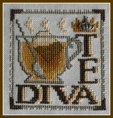 Tea Diva - Word Play – Half Moon Stitchery